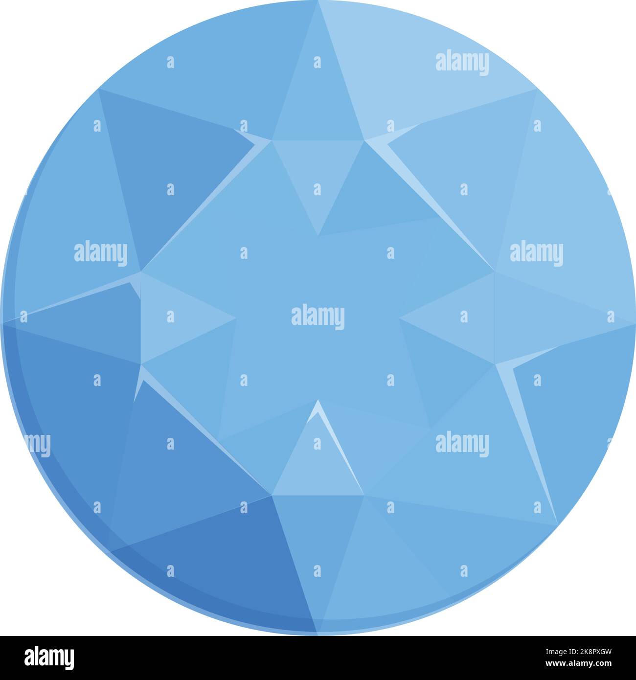 Blue shape icon cartoon vector. Gem stone. Color jewel Stock Vector ...