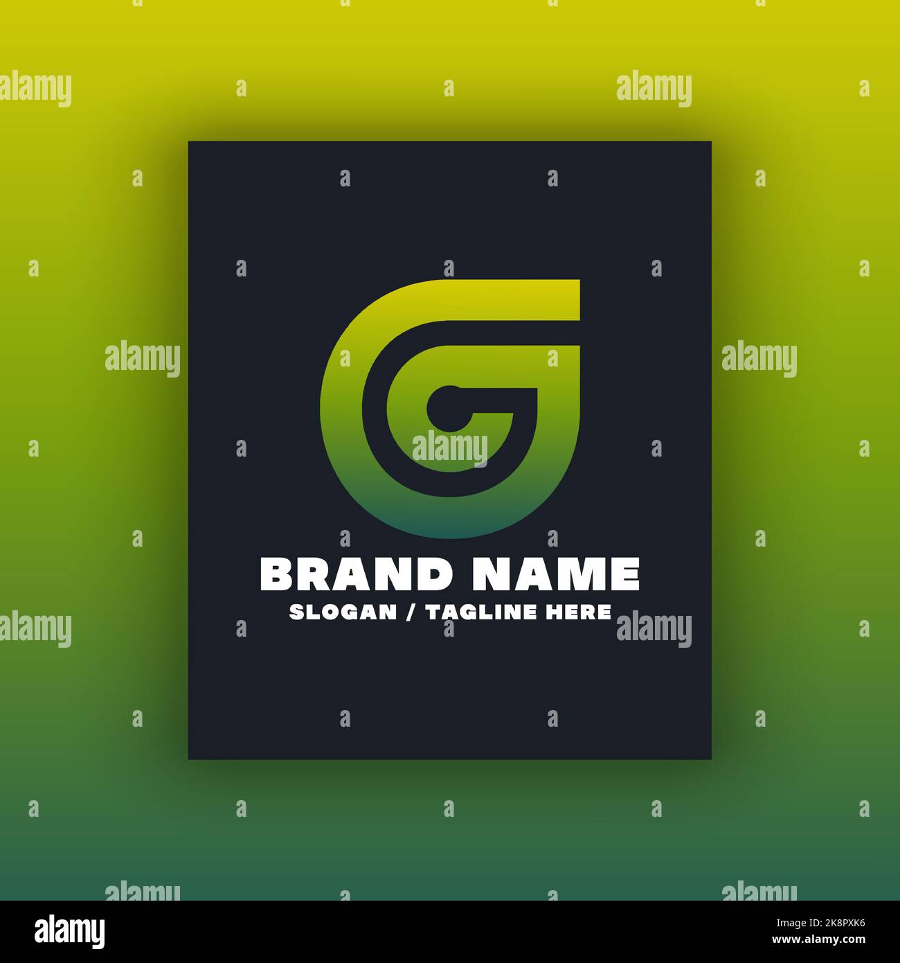 Letter G logo design template. Editable, resizable, vector illustration ...