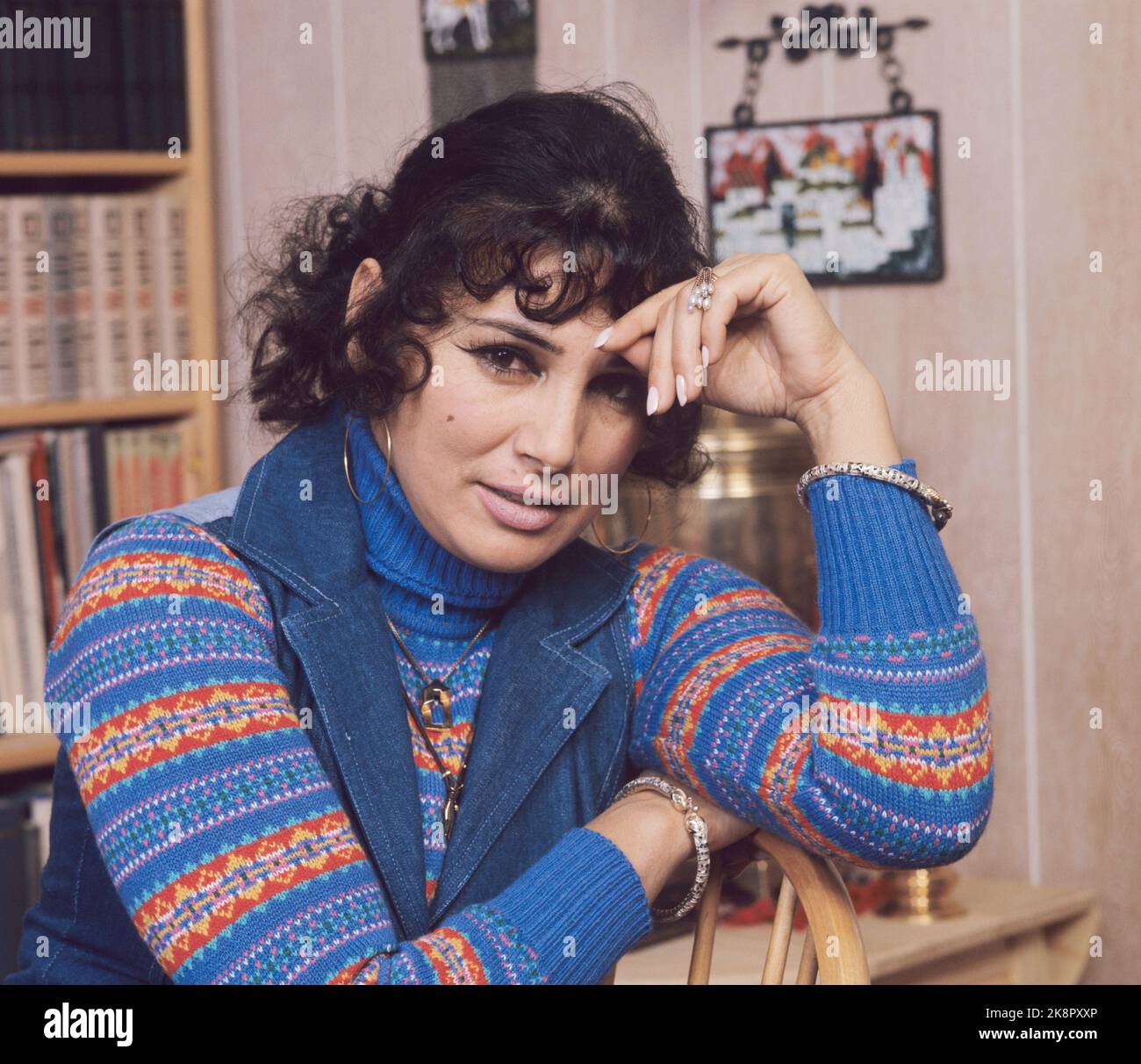 Oslo 1977: The singer, dancer and actress Raja Udovikova. She is ...