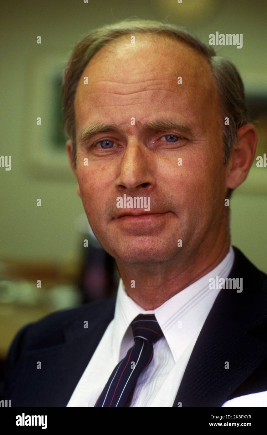 Oslo August 26, 1986. Hans A. Ihlebæk, Secretary General of the Press ...