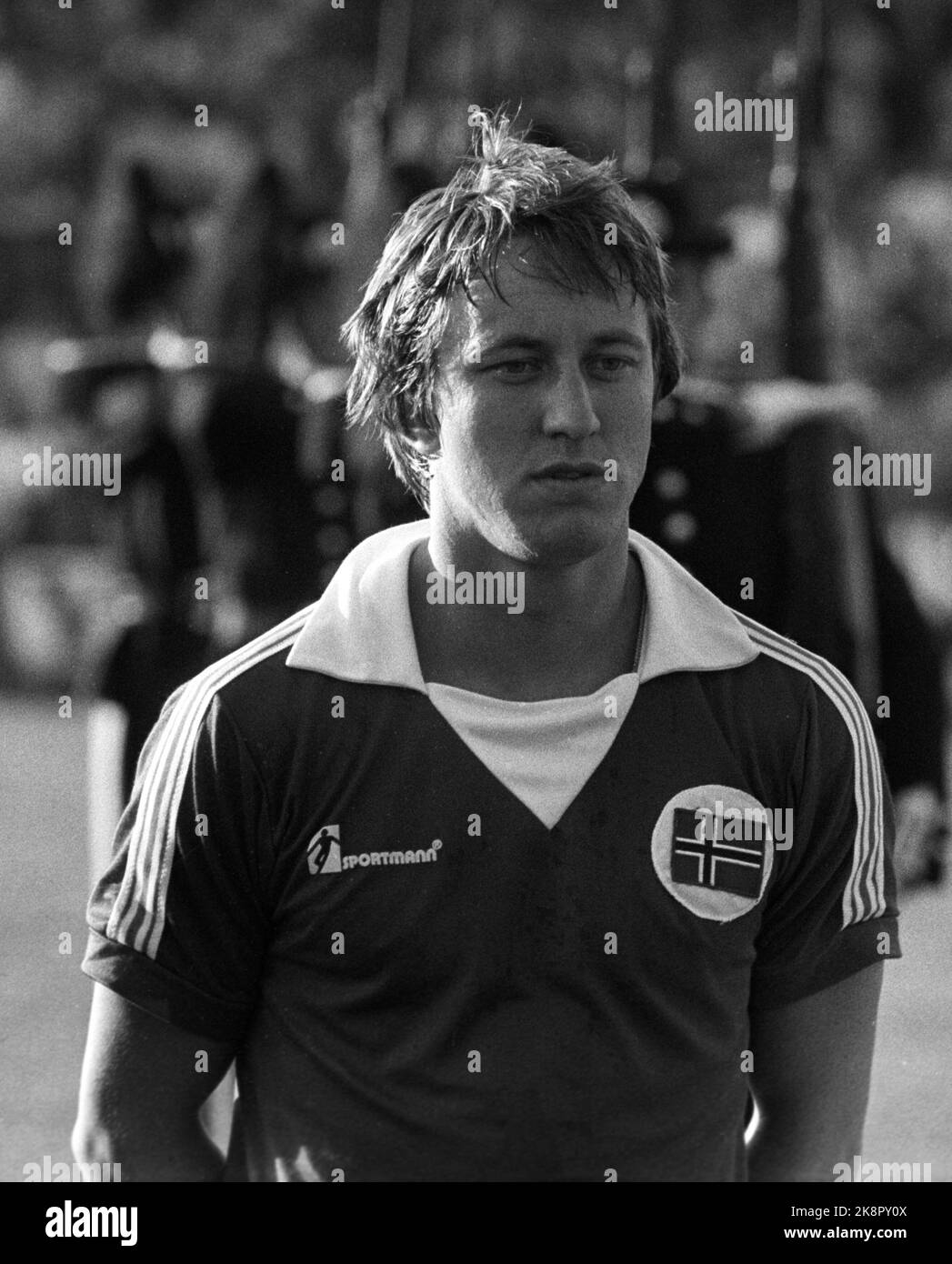 Oslo, 1979. Footballer Roger Albertsen represents the Norwegian ...