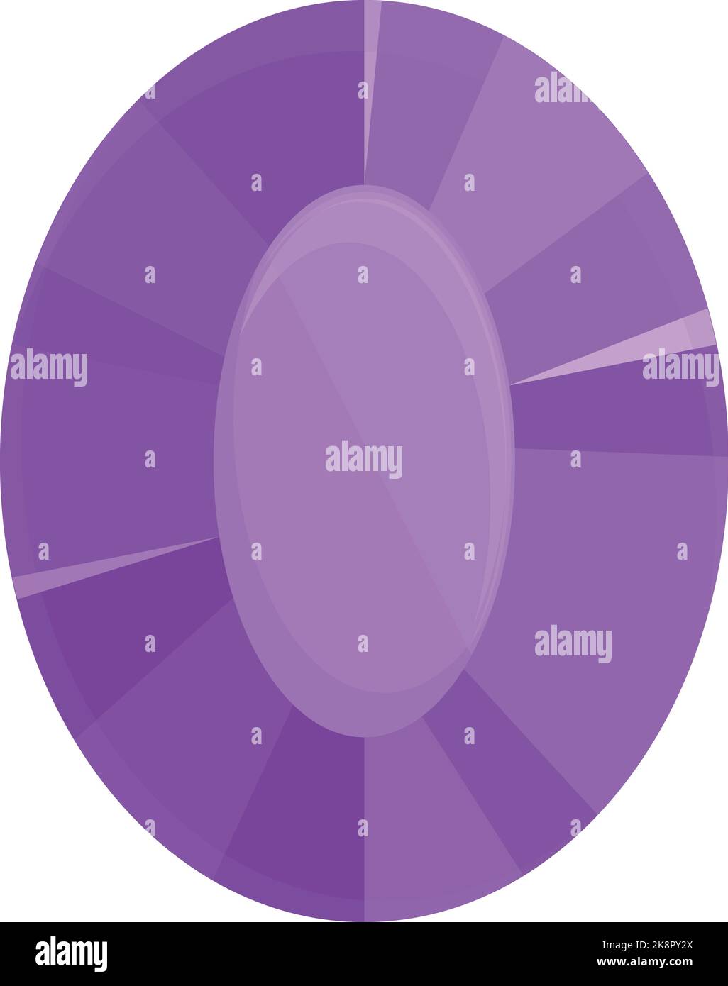 Purple gemstone icon cartoon vector. Gem stone. Rhinestone shiny Stock ...