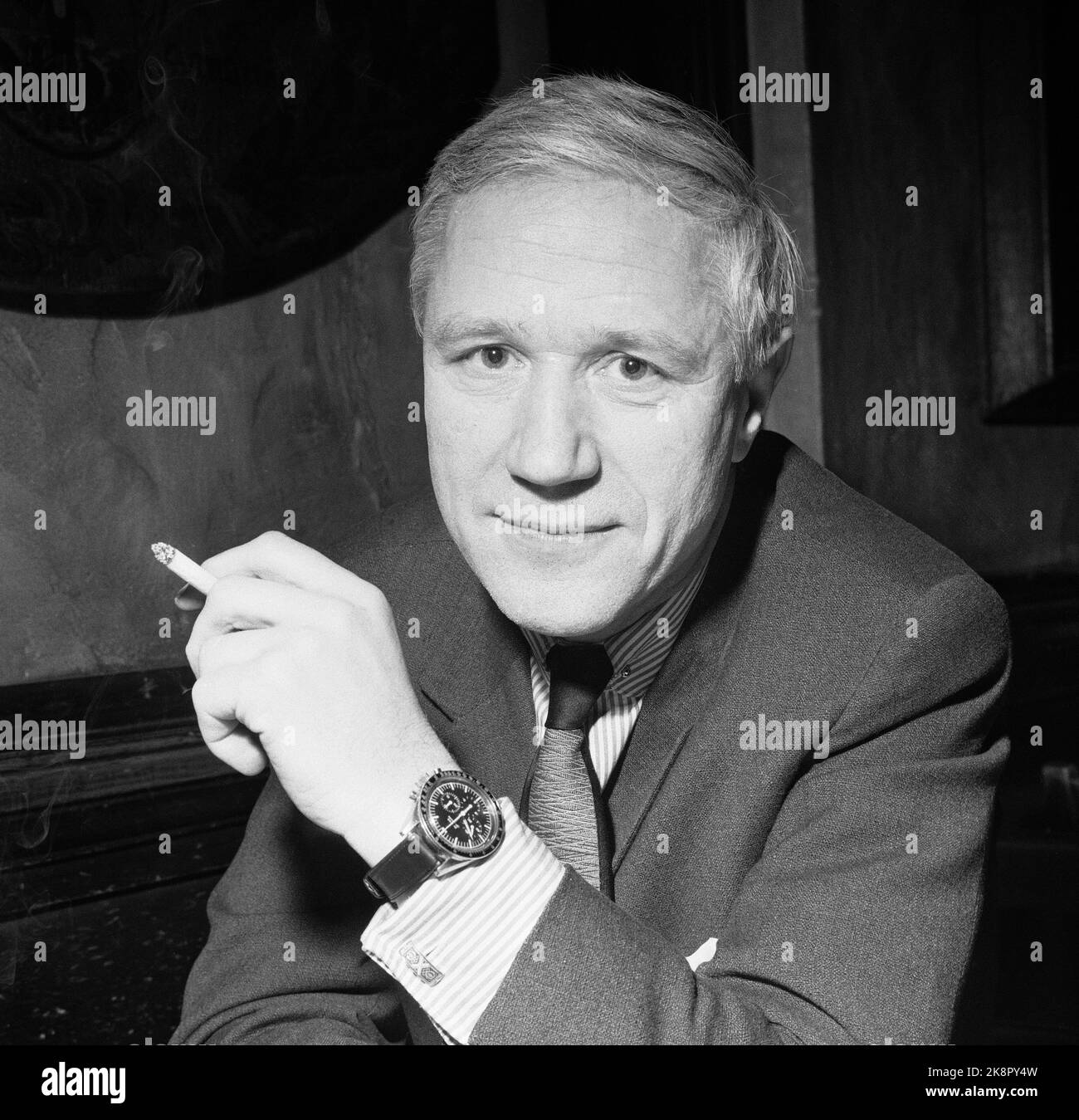 1963 author kjell aukrust photographed at blom photo hi-res stock ...