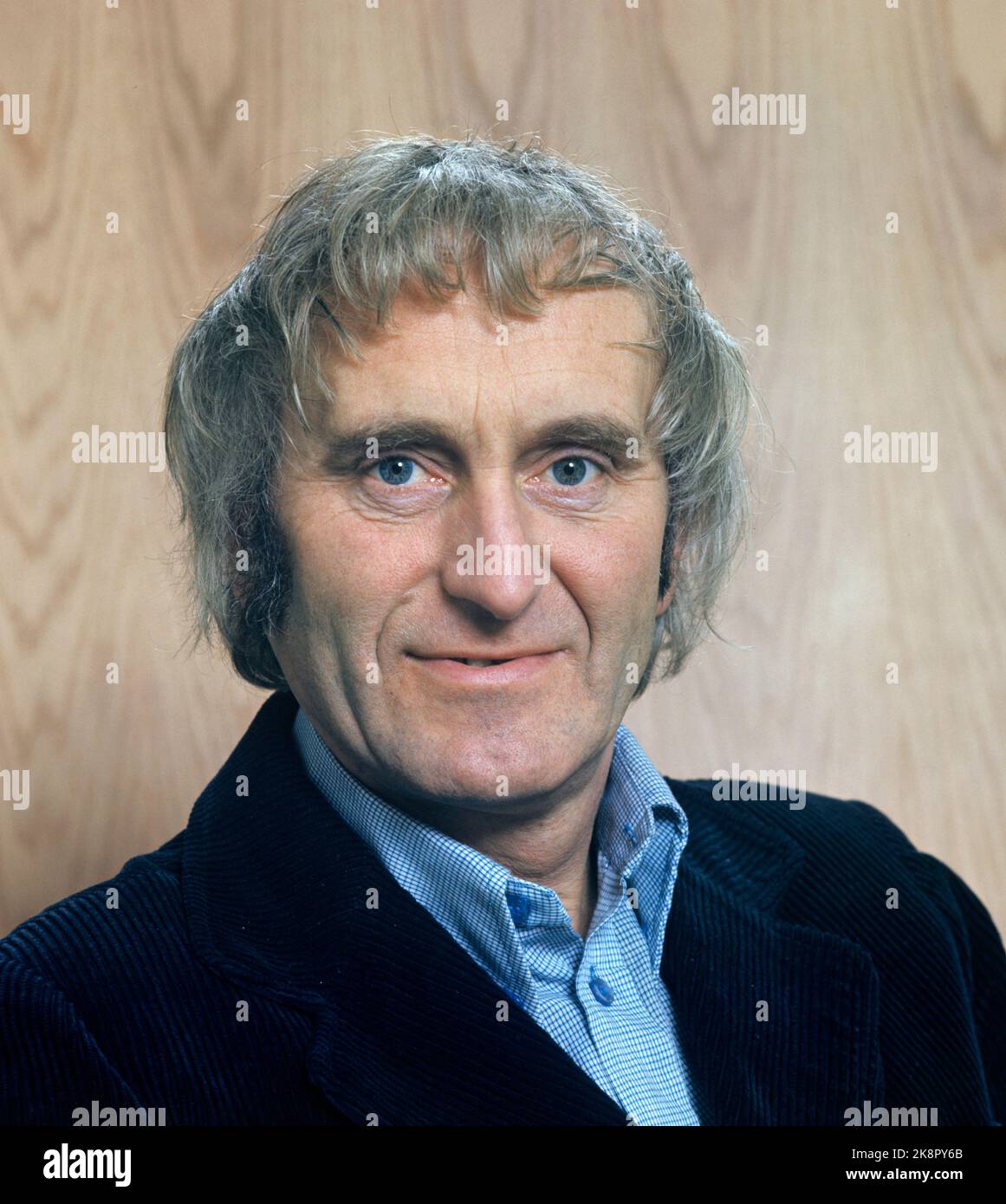 Oslo 197512. Gunnar Haugan - program manager and actor, photographed ...