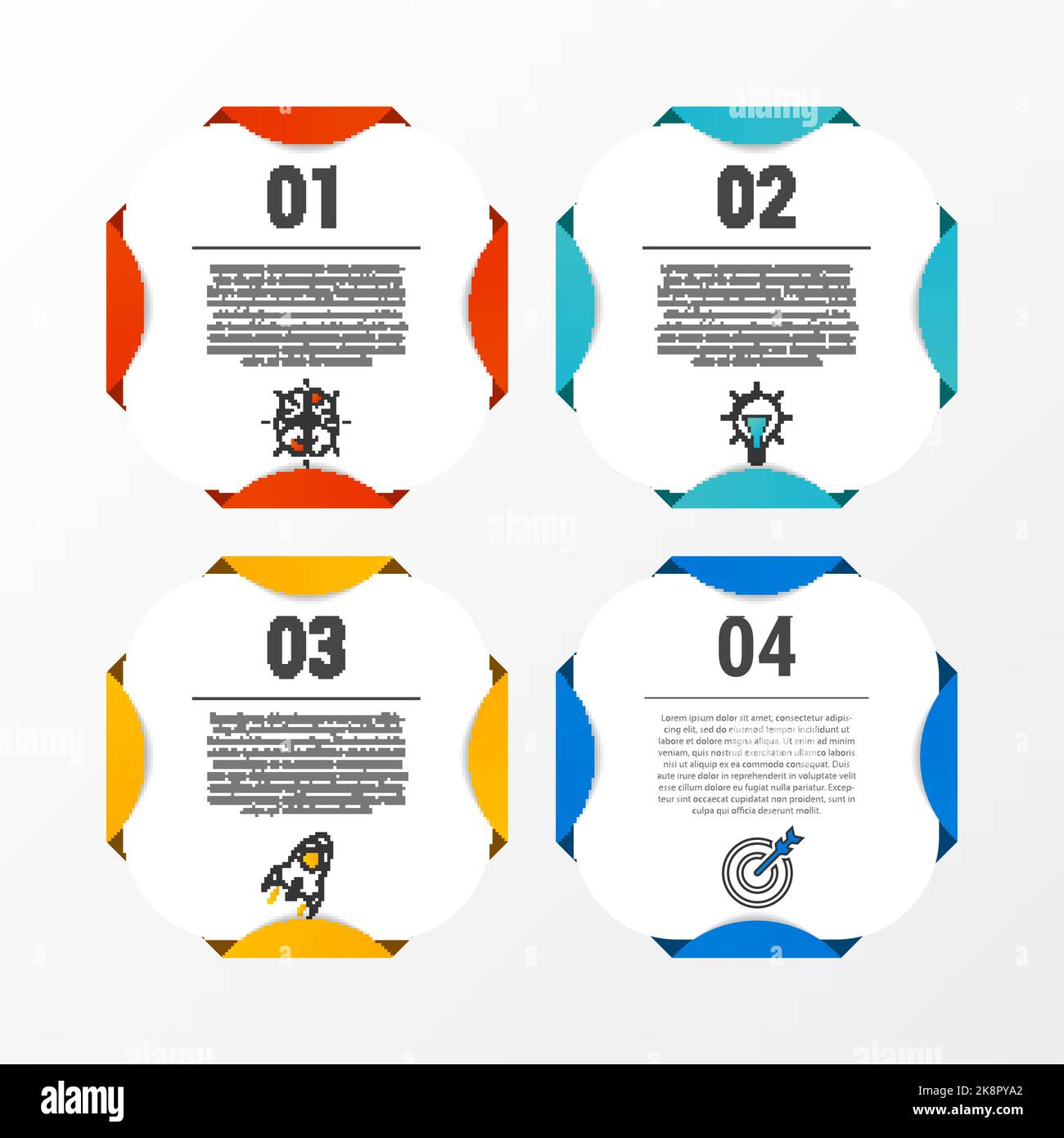Infographic design template. Creative concept with 4 steps. Can be used ...