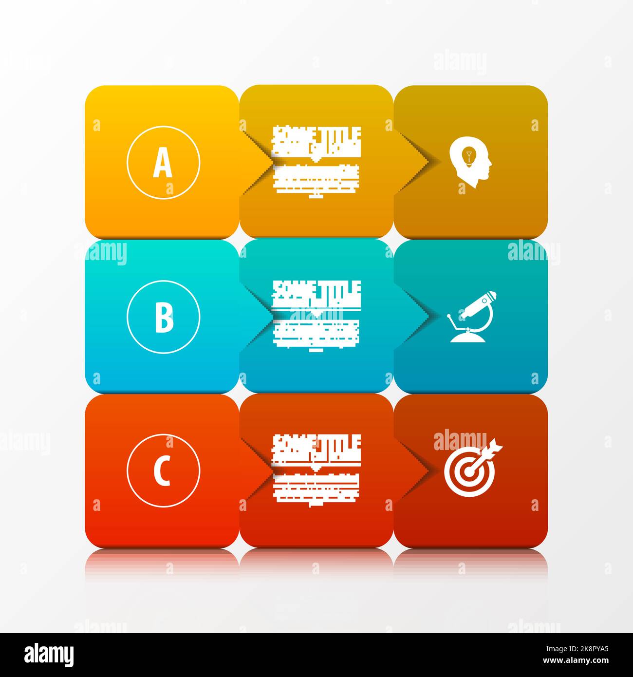 Infographic template. Business concept with 3 options. Vector ...
