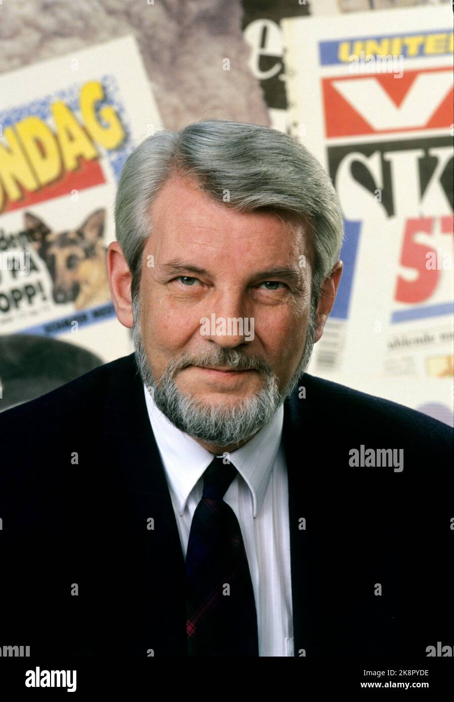 Oslo 1993 Journalist Per Norvik. Photo: Knut Falch / NTB Stock Photo ...