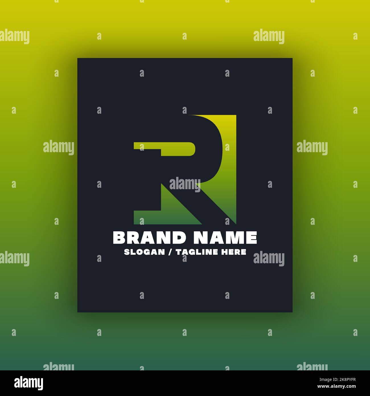 Letter R logo design template. Editable, resizable, vector illustration ...