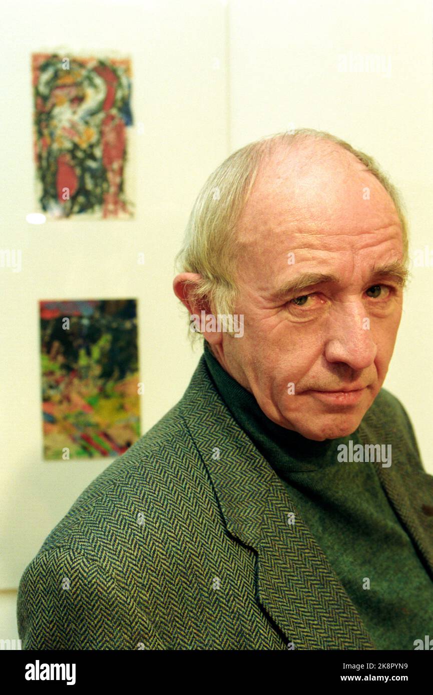 Portrait of painter jens johannessen photo hi-res stock photography and ...