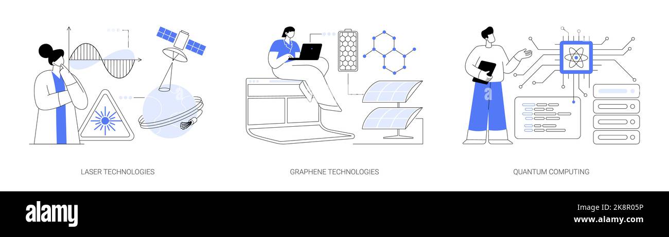 Innovative science abstract concept vector illustrations Stock Vector ...