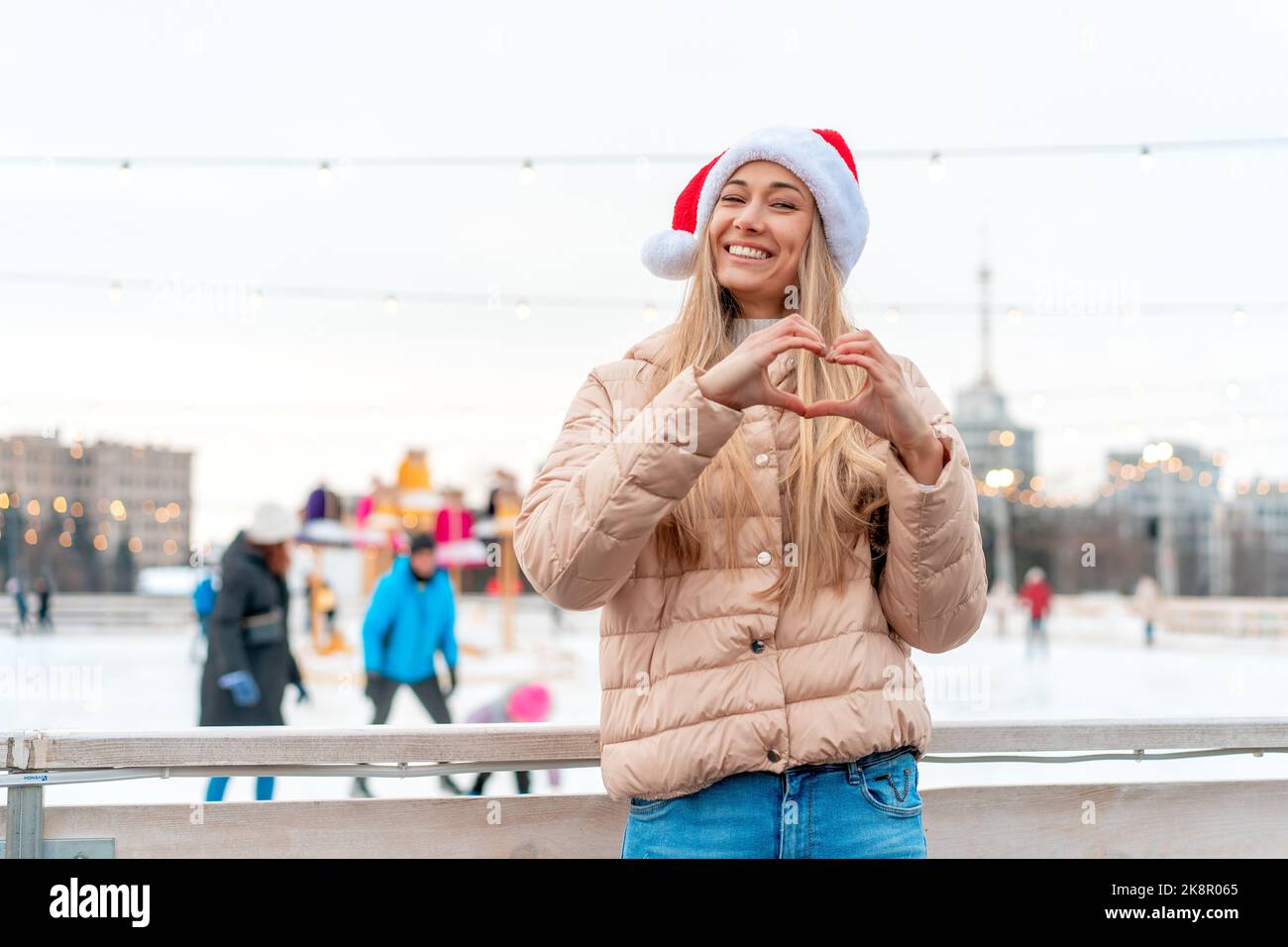 Love santa heart face hi-res stock photography and images - Alamy