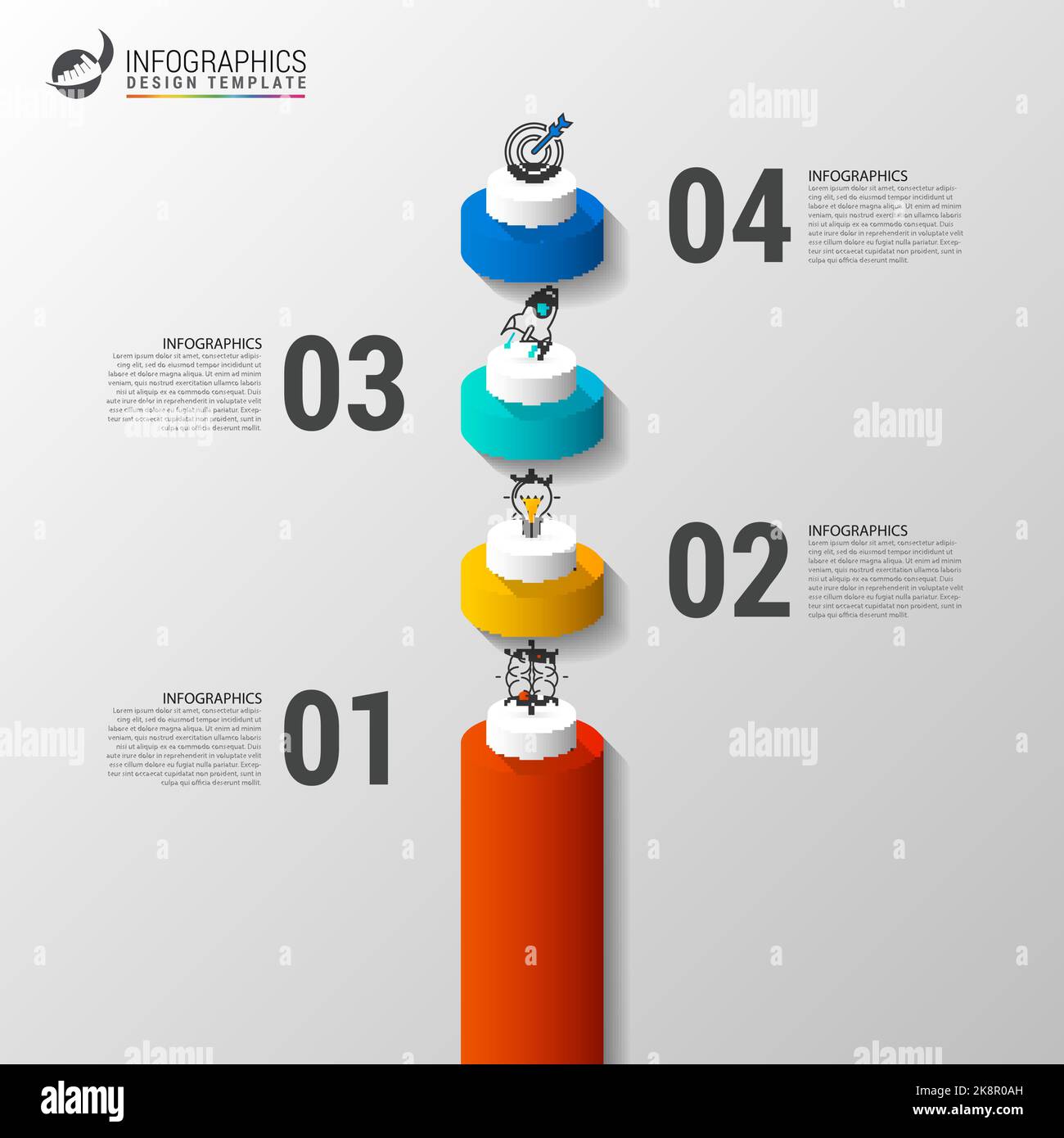 Process timeline organization flowchart infographics hi-res stock ...