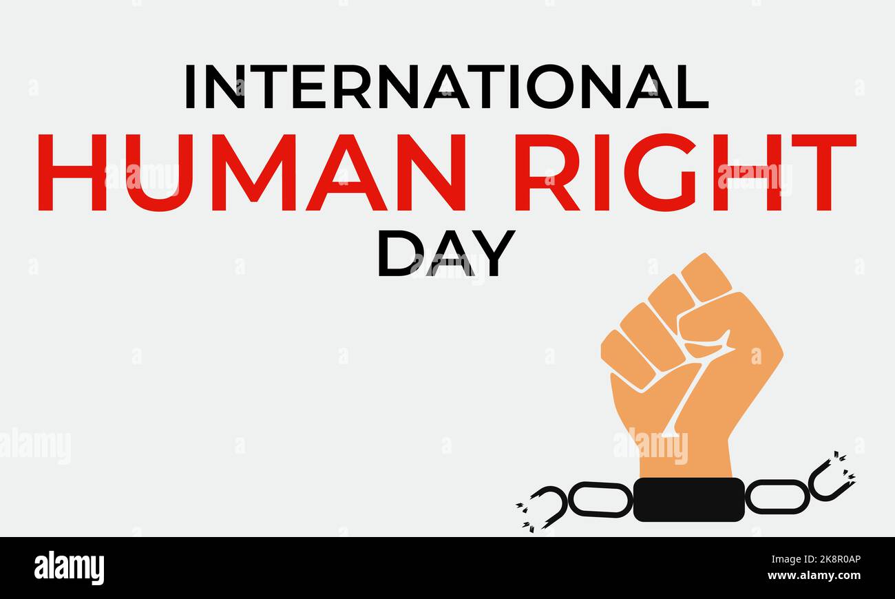 International Human Rights Day. An illustration of global equality and ...