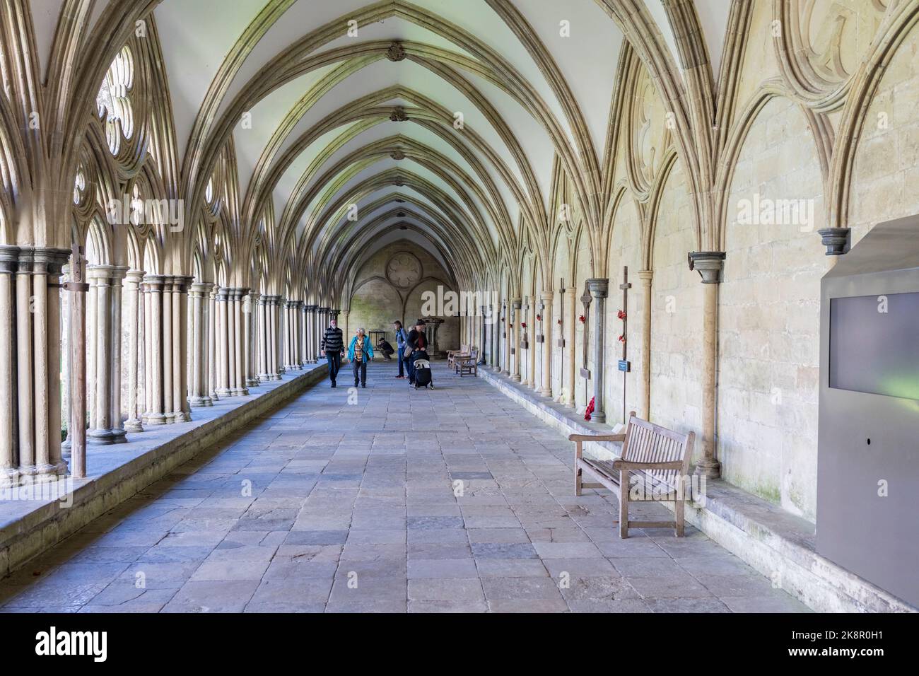 Salisbury Wiltshire, Uk, 10, October 2022 people exploring the external ...