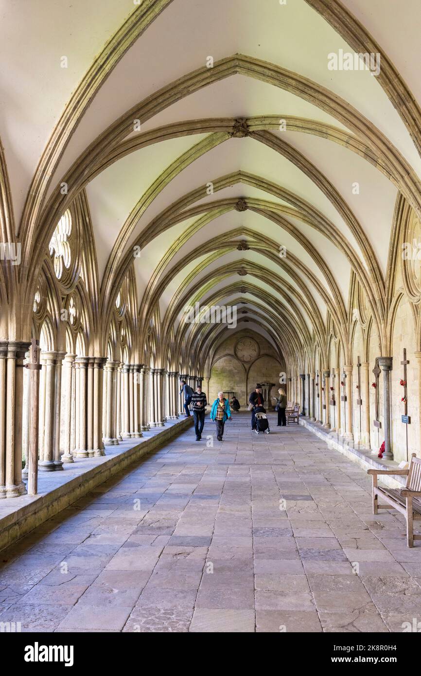 Salisbury Wiltshire, Uk, 10, October 2022 people exploring the external ...