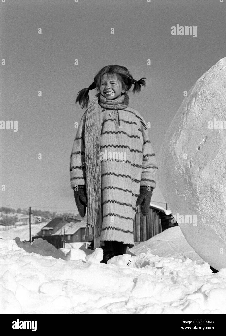 Røros March 1968 Recording the movie about Pippi Longstocking from the ...