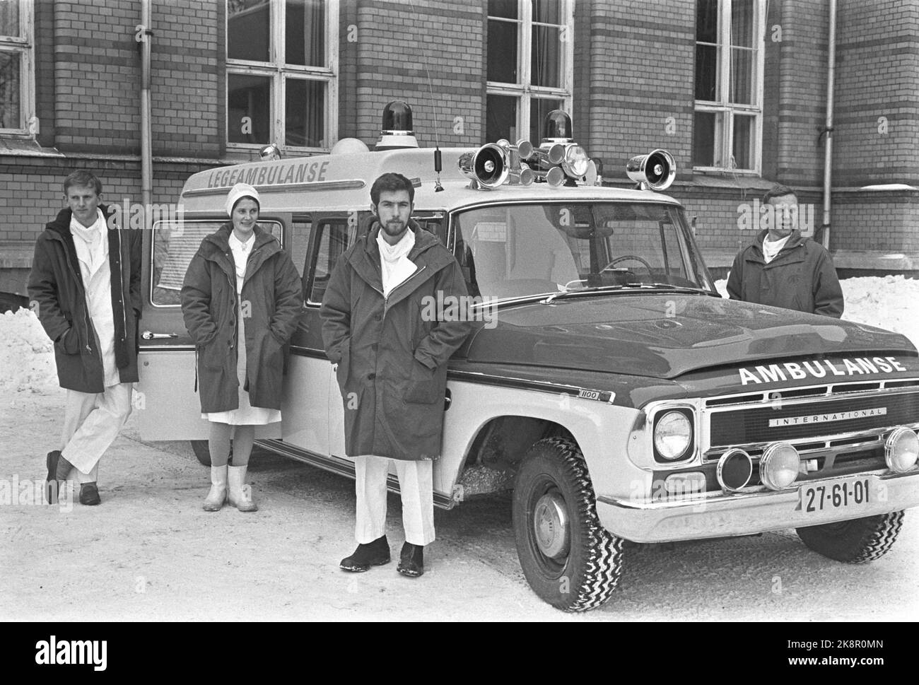 Oslo 19690212: Oslo's new well -equipped medical ambulance is ready for ...