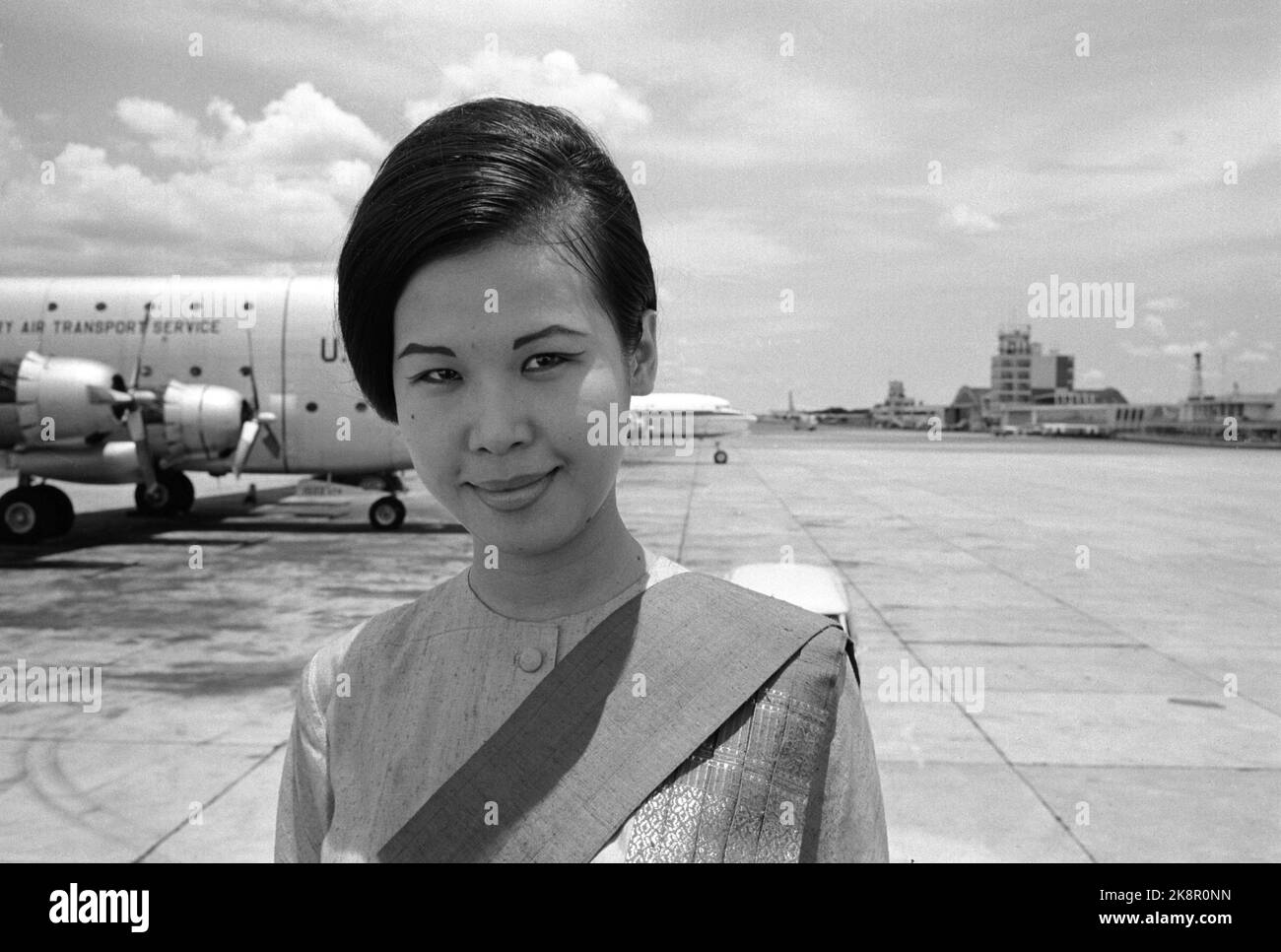 Bangkok June 5, 1965, Thailand. For 5 years, the airline SAS has built ...