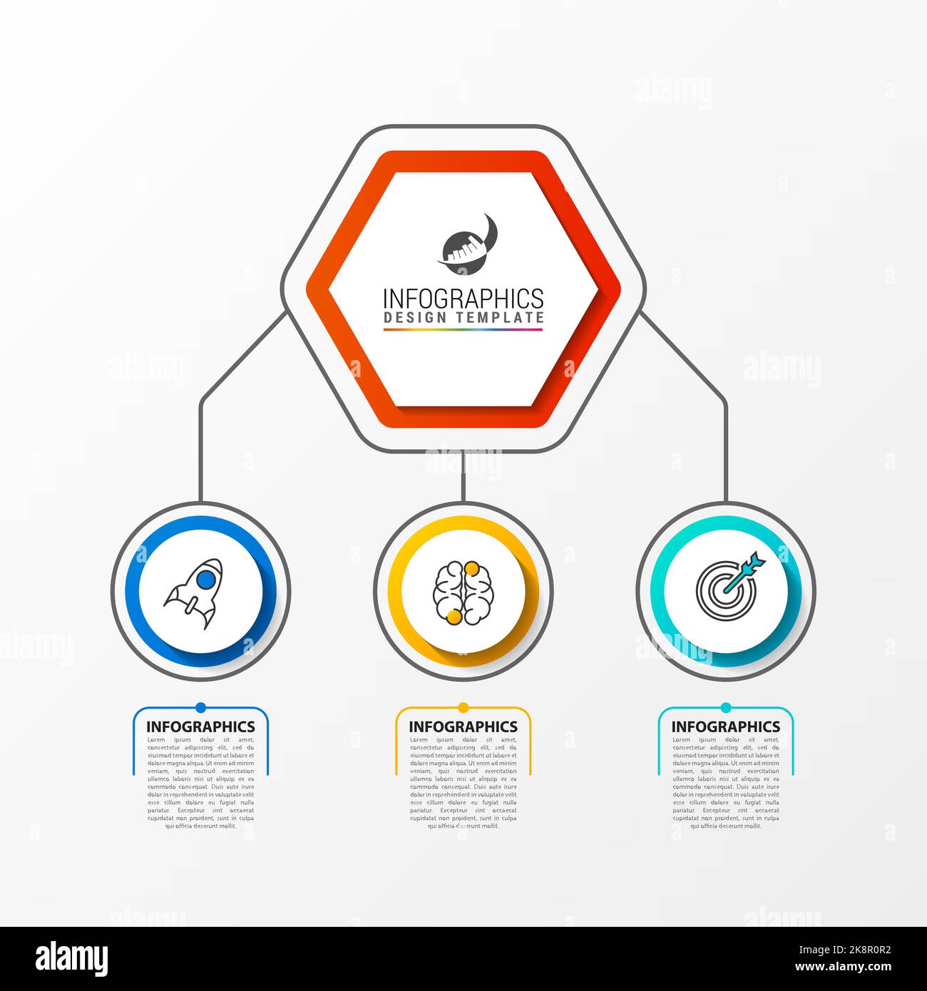 Infographic design template. Creative concept with 3 steps. Can be used ...