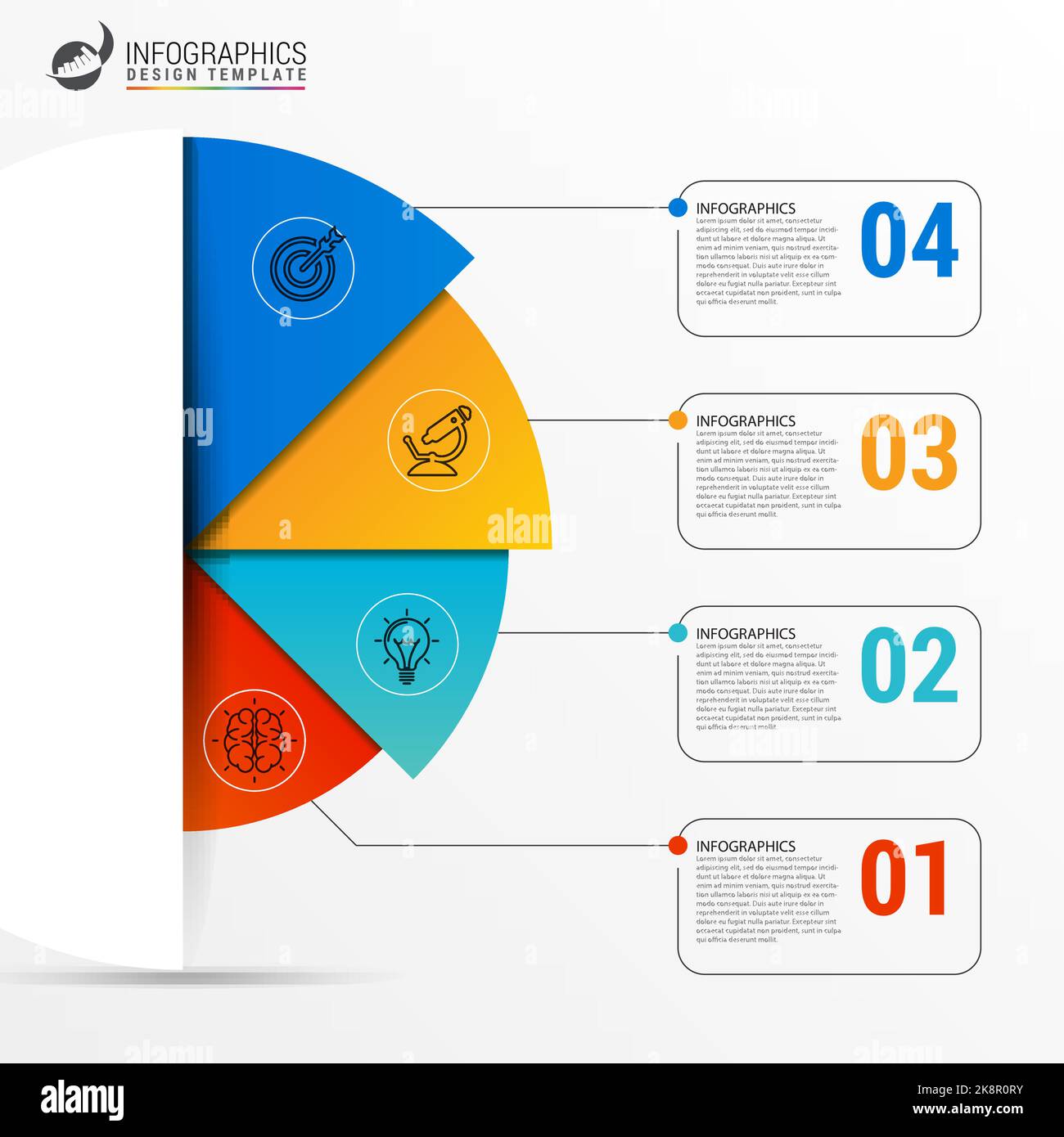 Four steps sequence process diagram hi-res stock photography and images ...