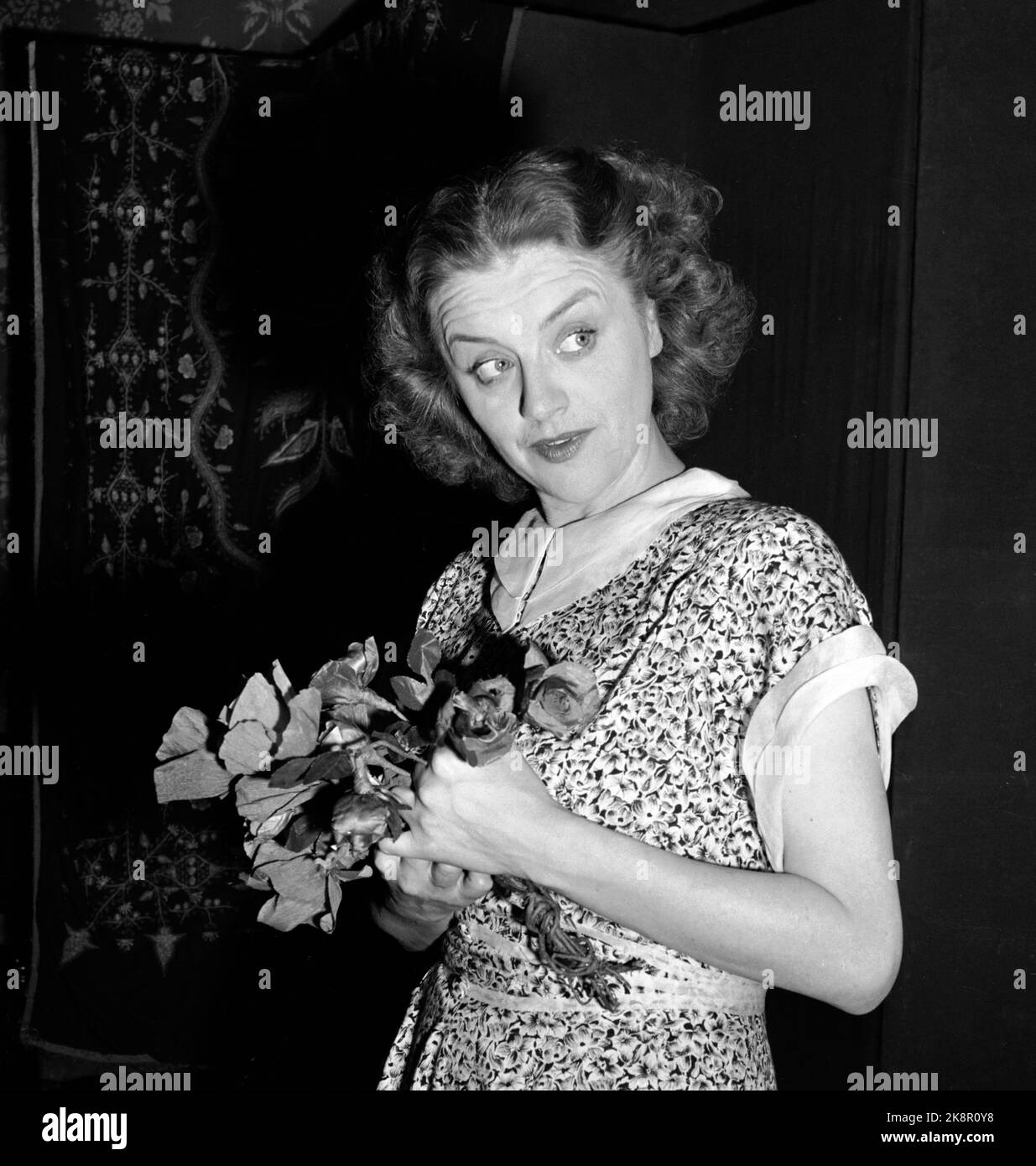 Oslo May 1949 Actress Aase Bye has huge success as a blanche in the ...