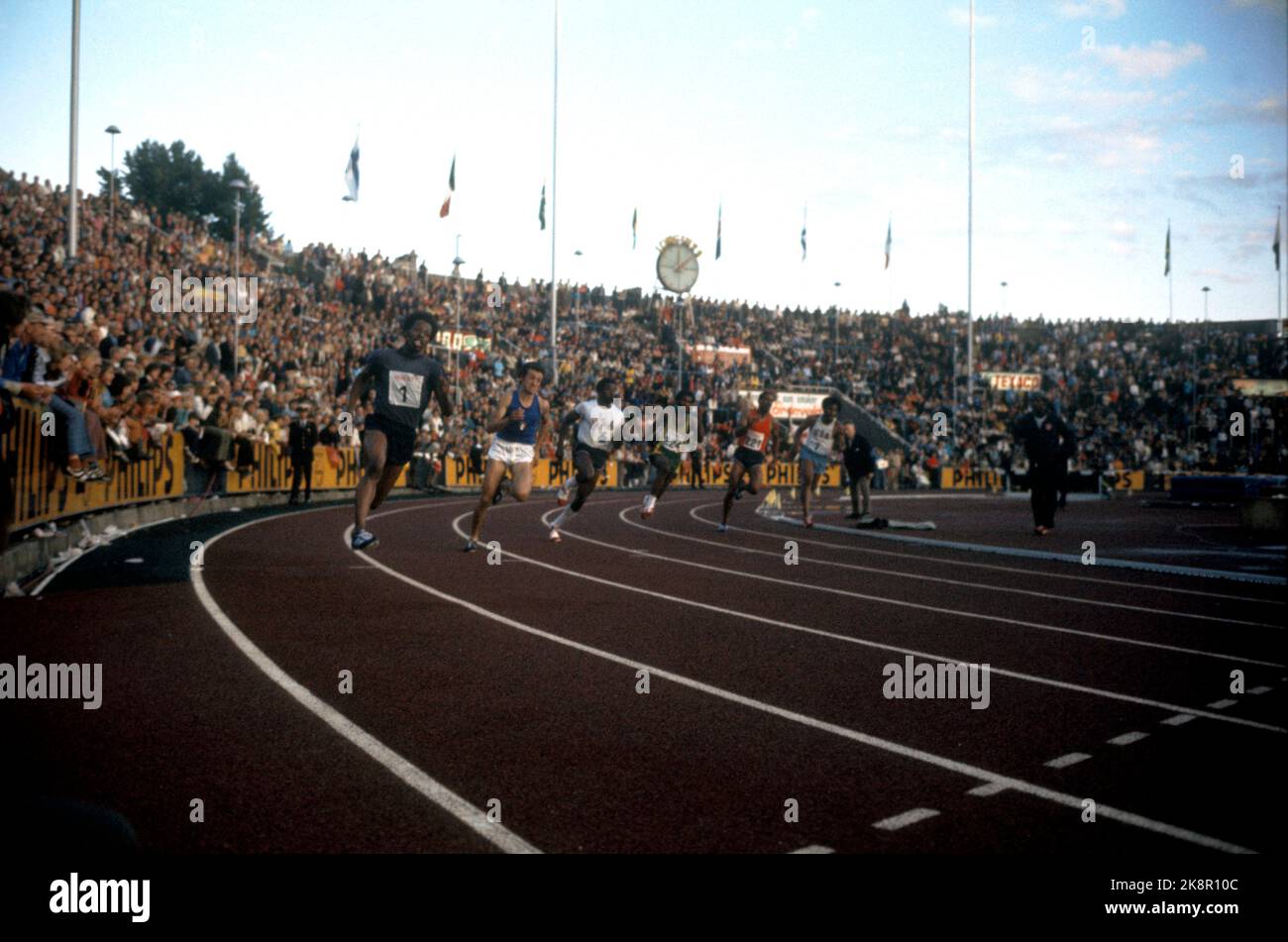 Oslo August 1972 International Athletics Conference at Bislett, for ...