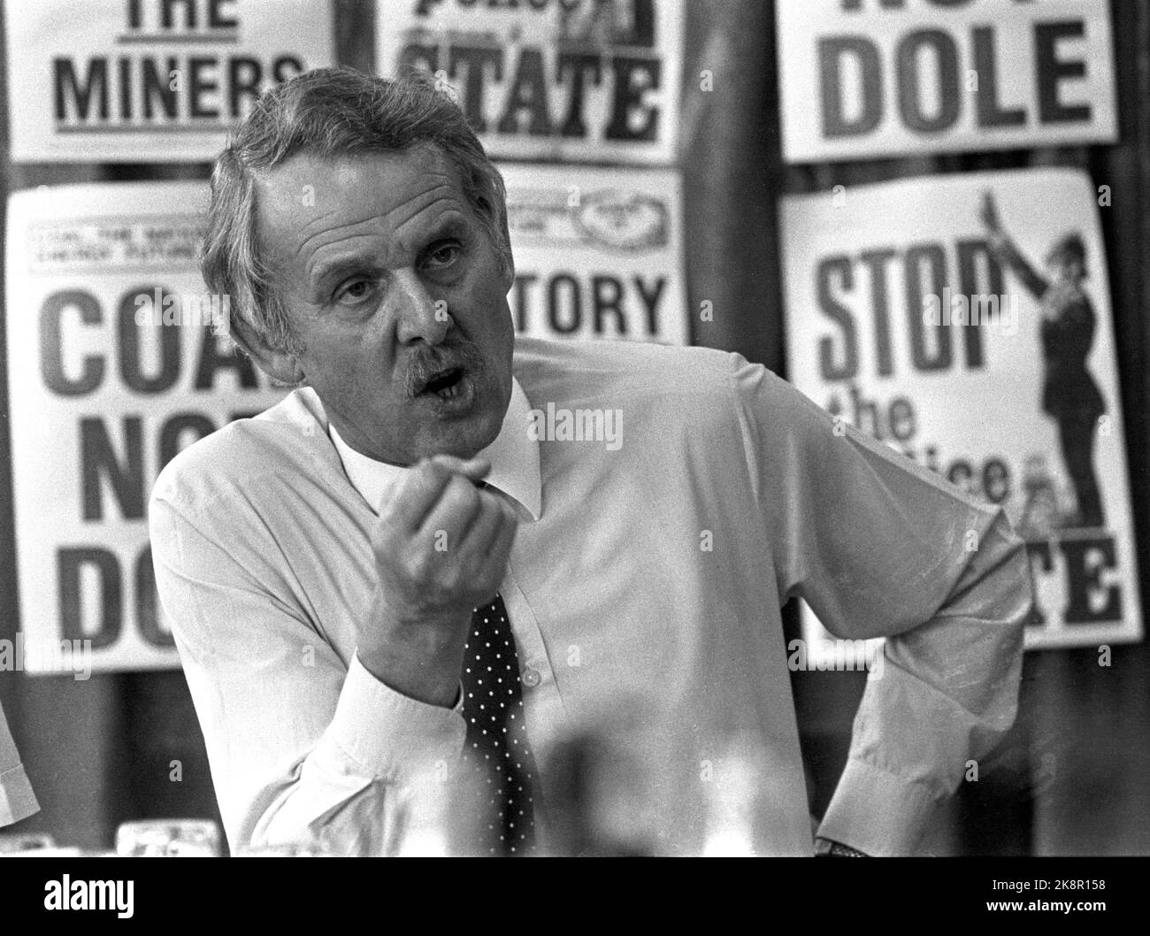 Mining strike 1984 Black and White Stock Photos & Images - Alamy