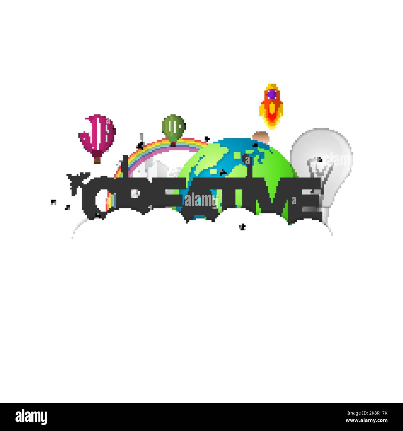 Art inspire imagination Stock Vector Images - Alamy