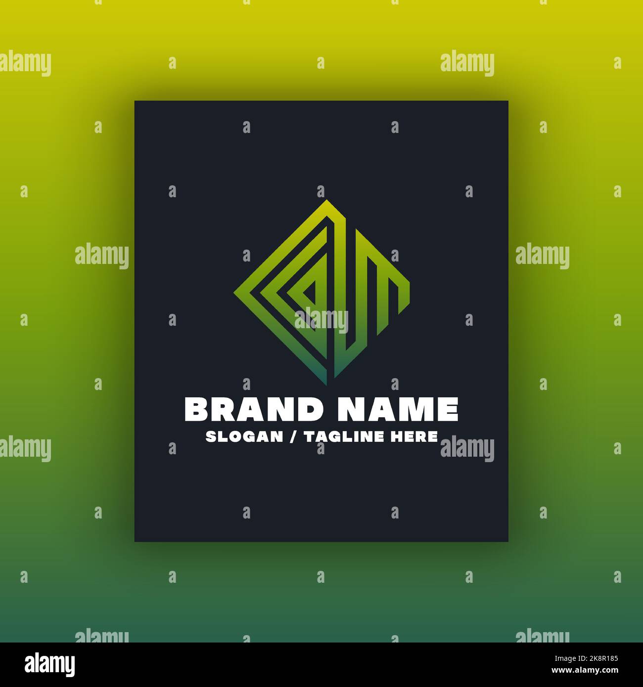 Letter GM logo design template. Editable, resizable, vector ...