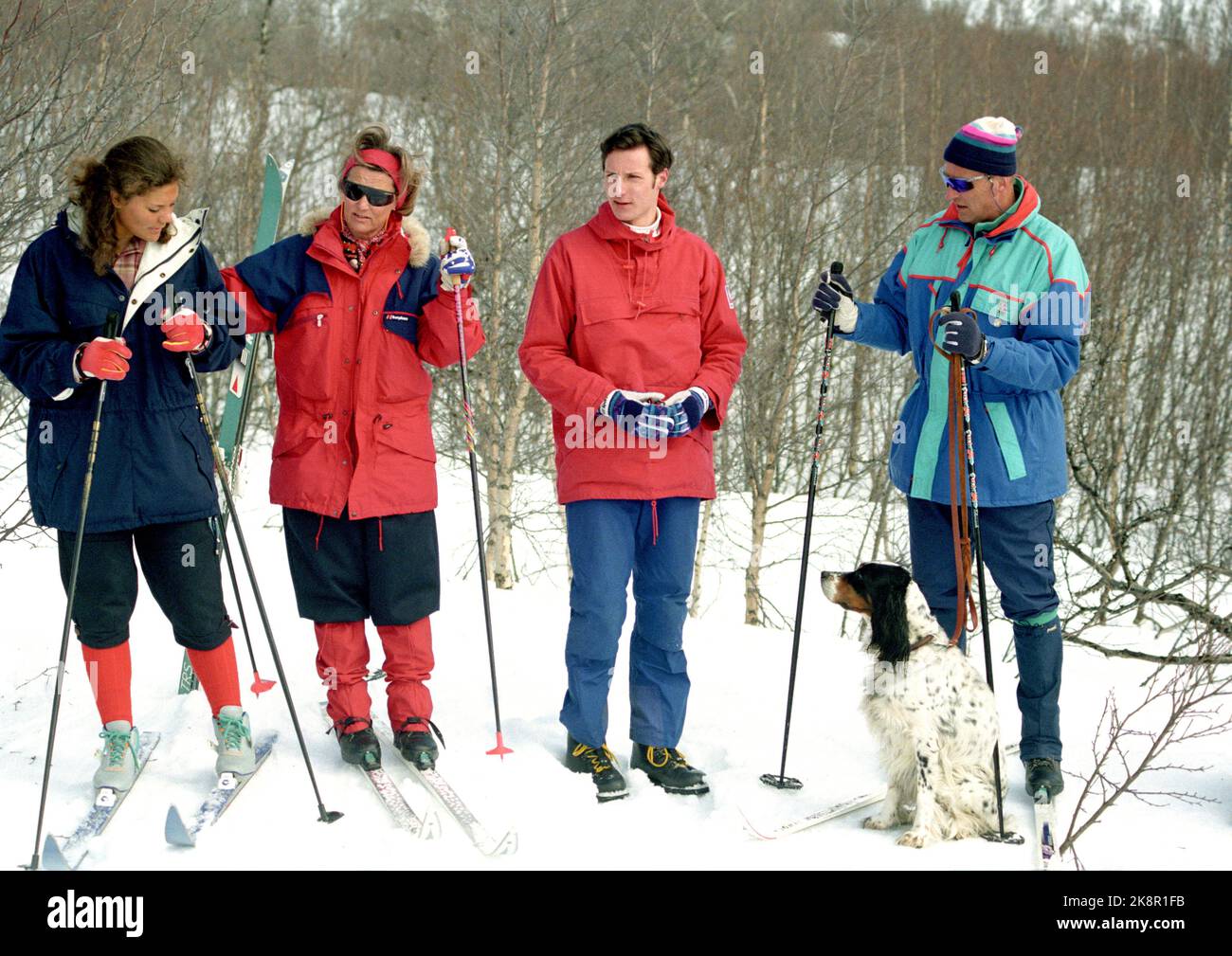 Sikkilsdalen 19950415: The Norwegian royal family on Easter holidays in ...
