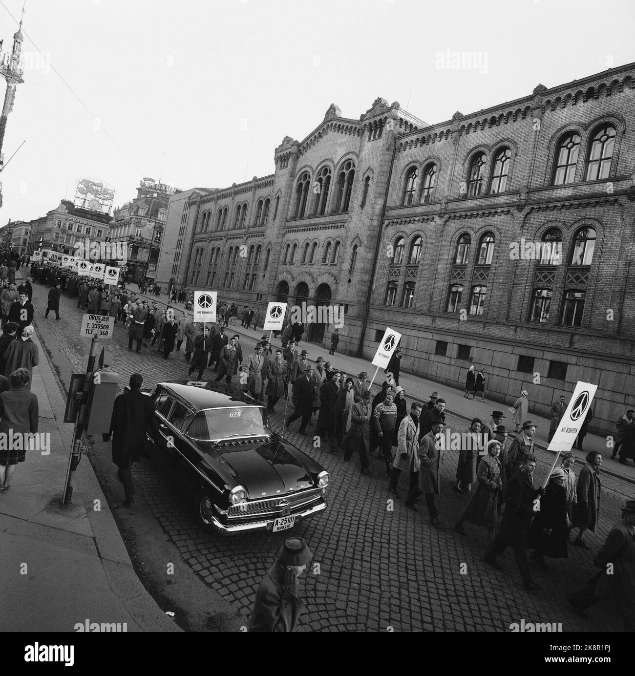 Oslo Sunday, March 19, 1961. The action committee against nuclear ...