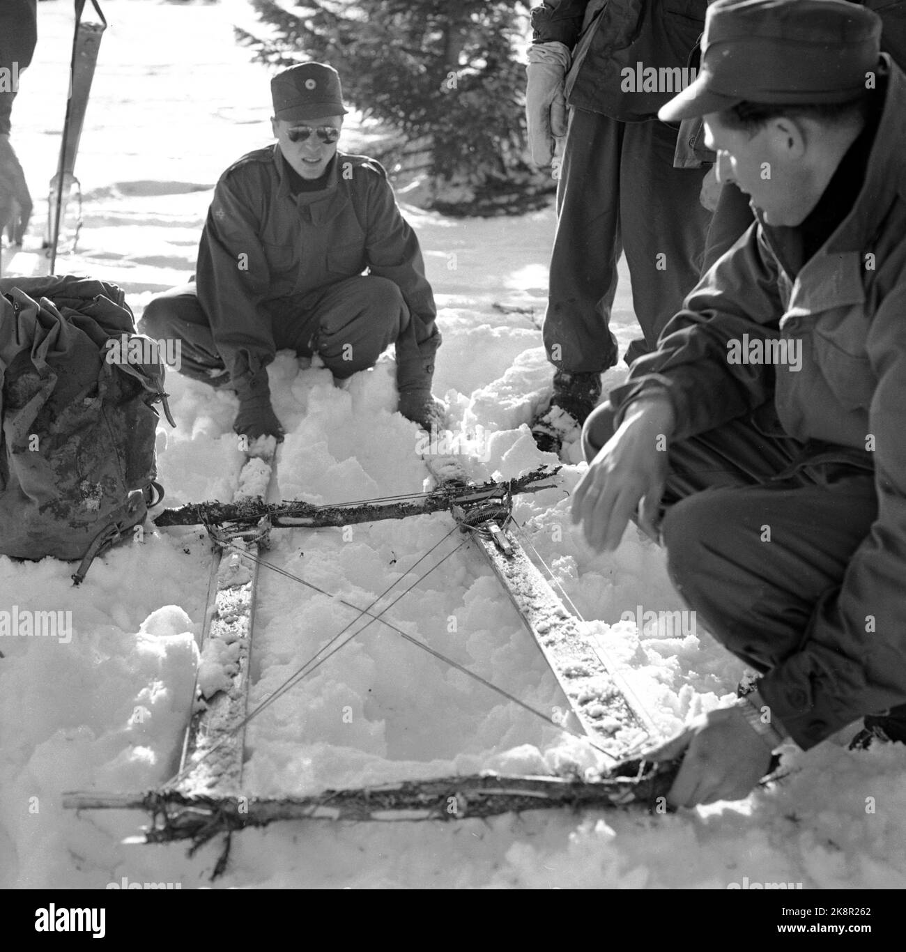 Storefjell 25-30 January 1955. The Norwegian Red Cross Relief Corps ...