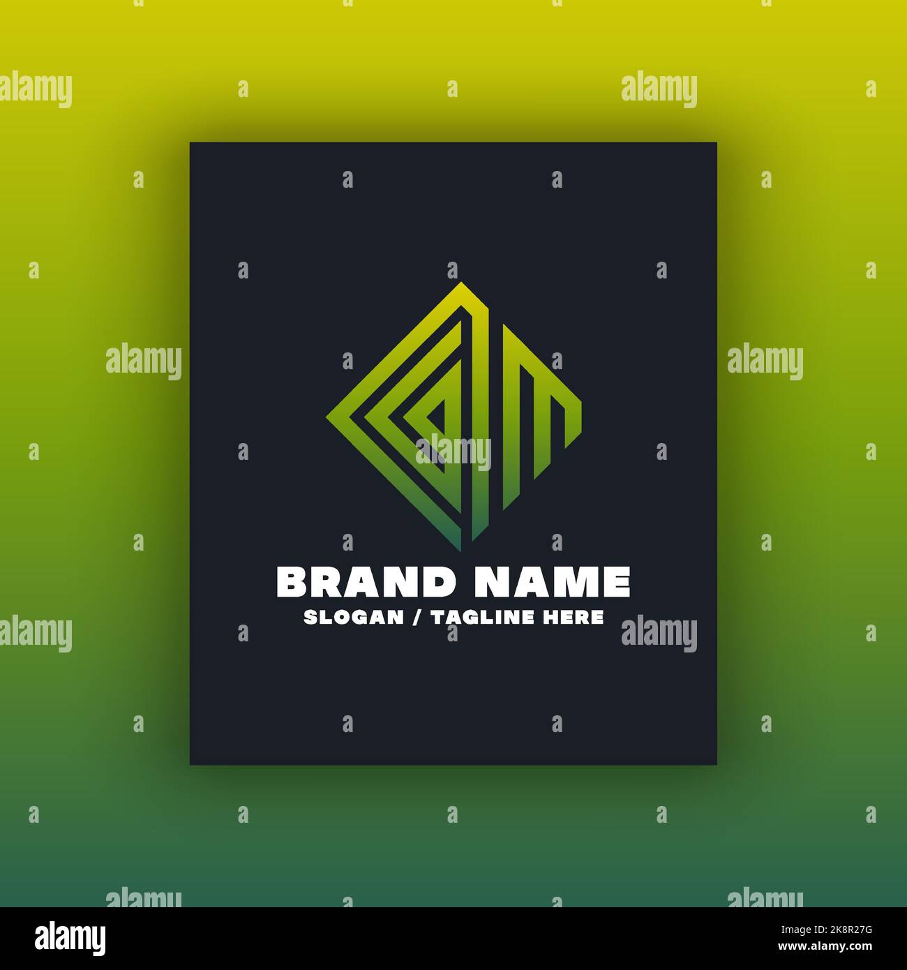 Letter GM logo design template. Editable, resizable, vector ...