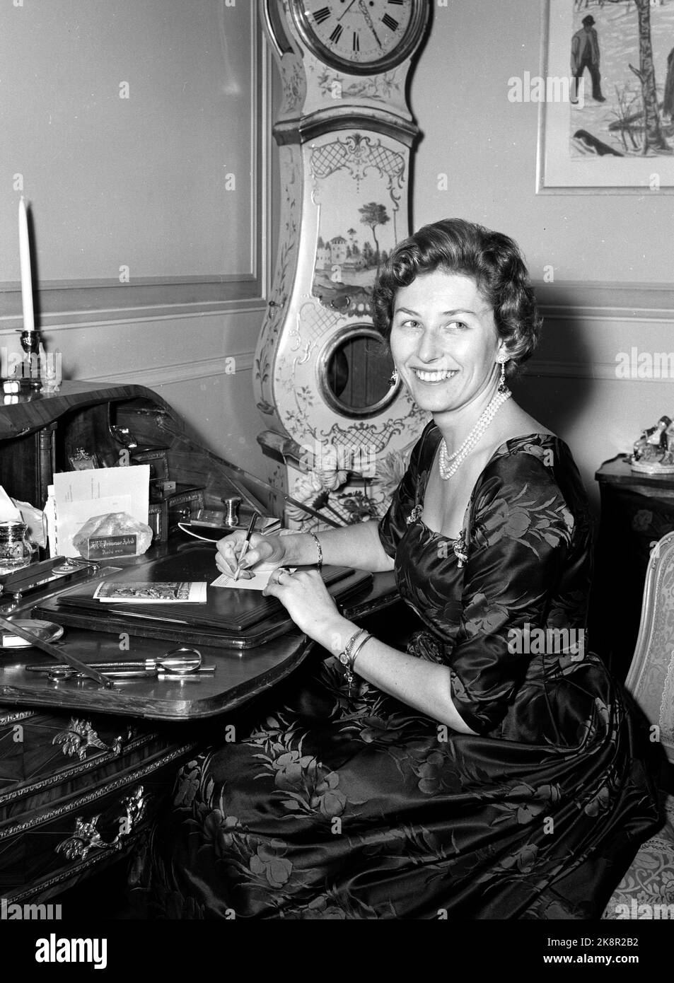 Oslo 196012. Princess Astrid photographed in connection with the ...