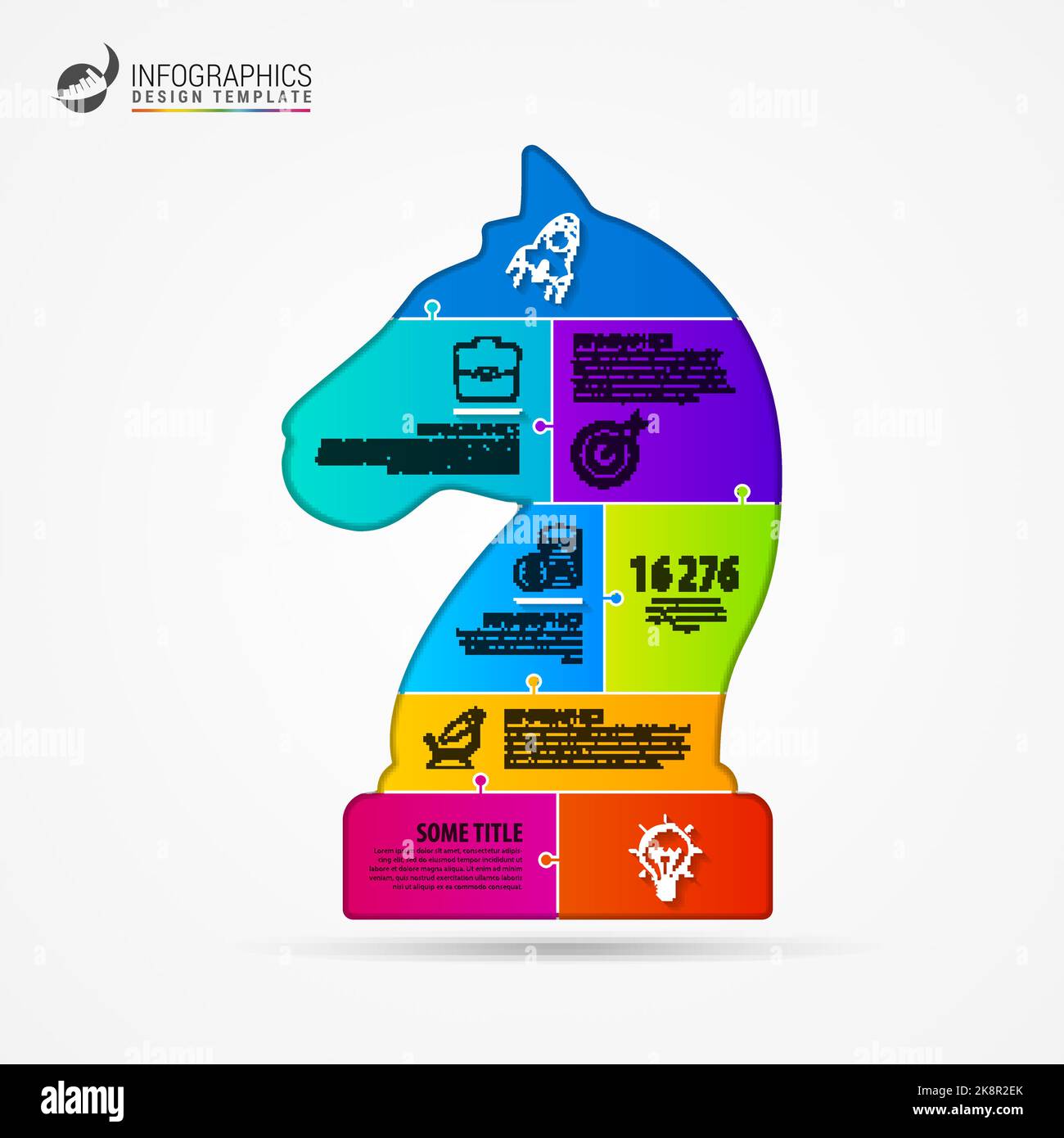 Chess. Business strategy concept. Infographic design template. Vector ...