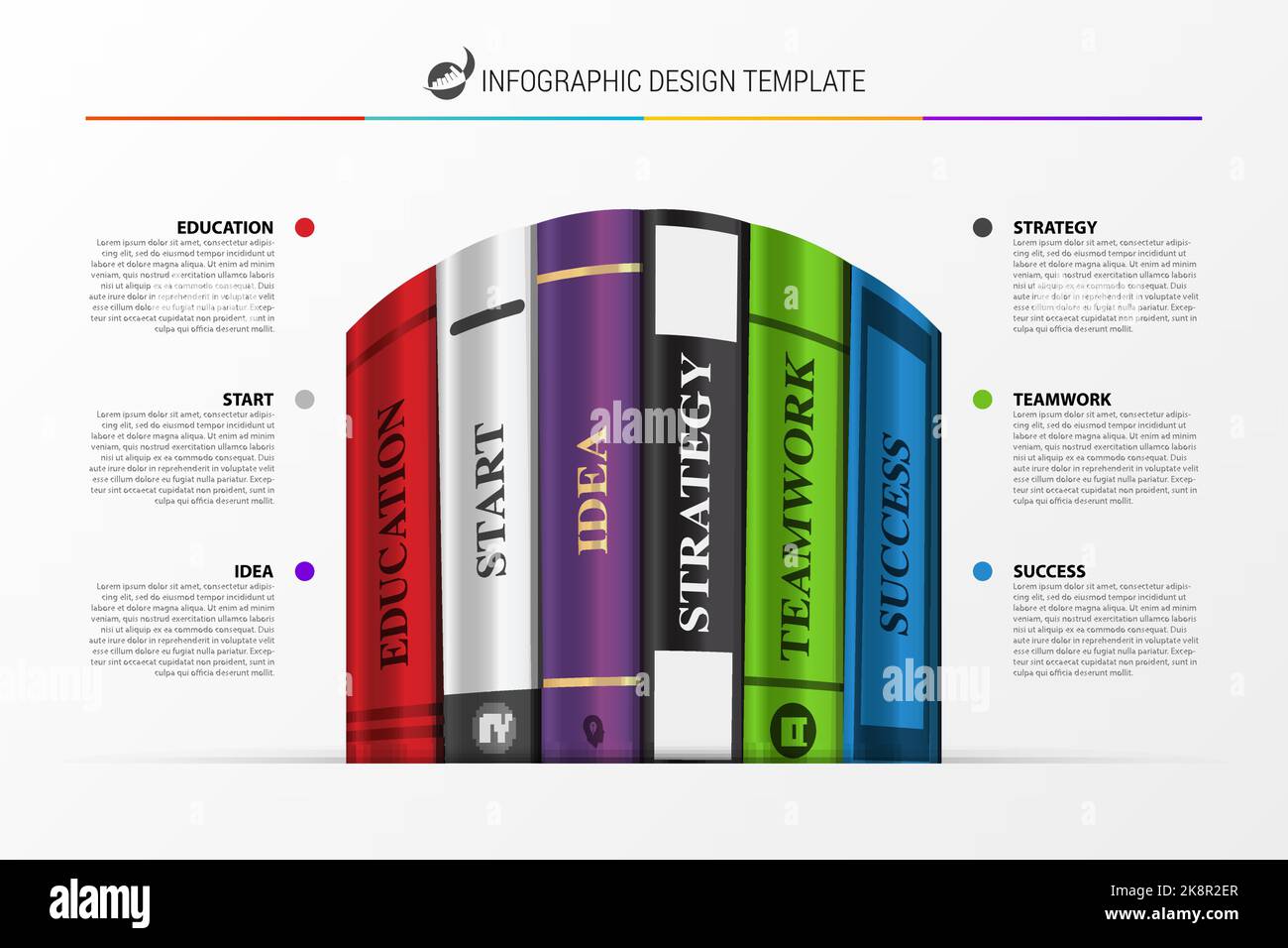 Book infographic template. Modern business concept. Vector illustration ...