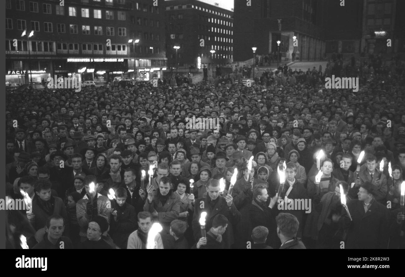 Oslo Sunday, March 19, 1961. The action committee against nuclear ...