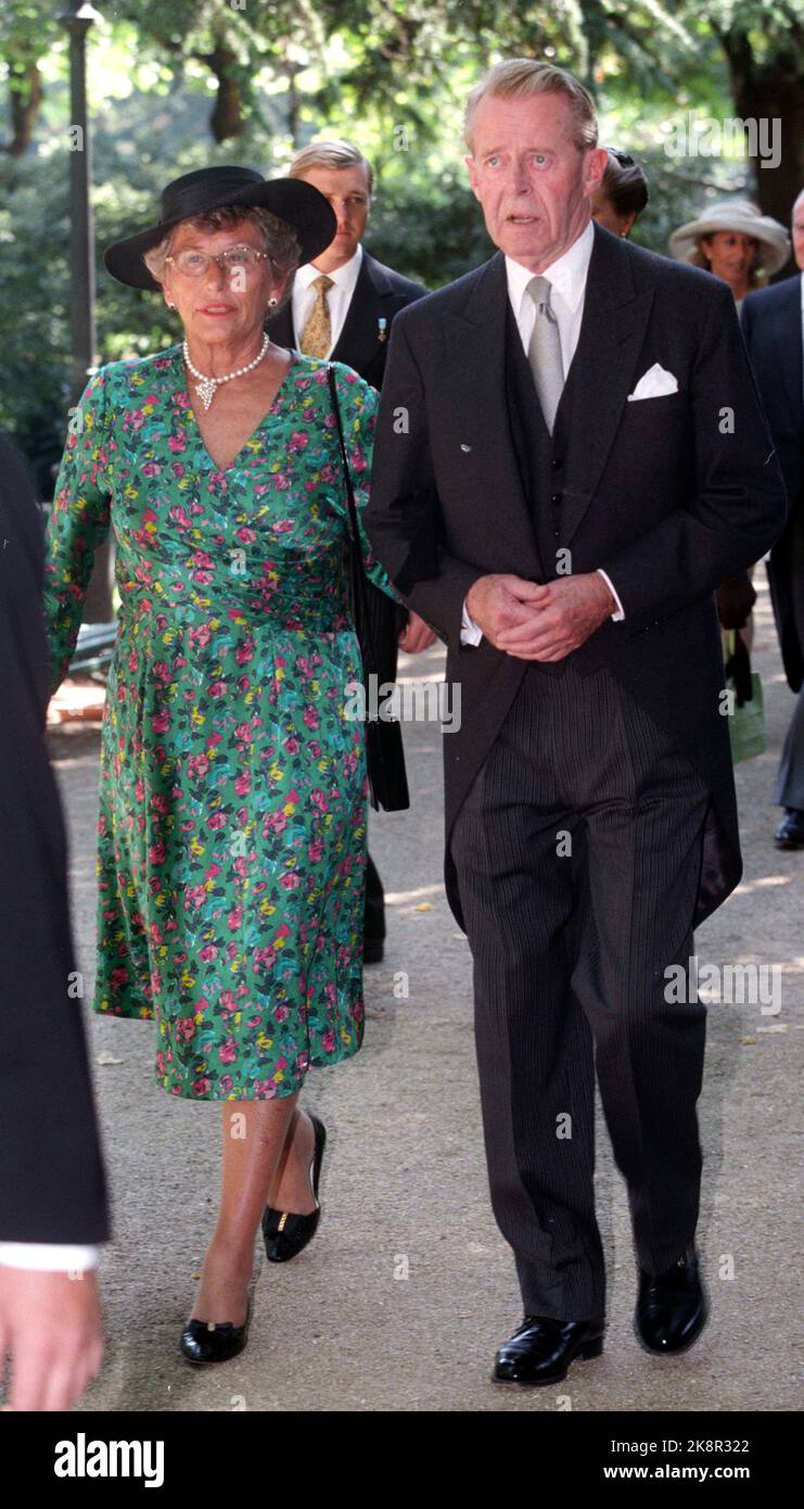 Barcelona Spain 19971004 Princess Astrid and her husband Johan Martin ...