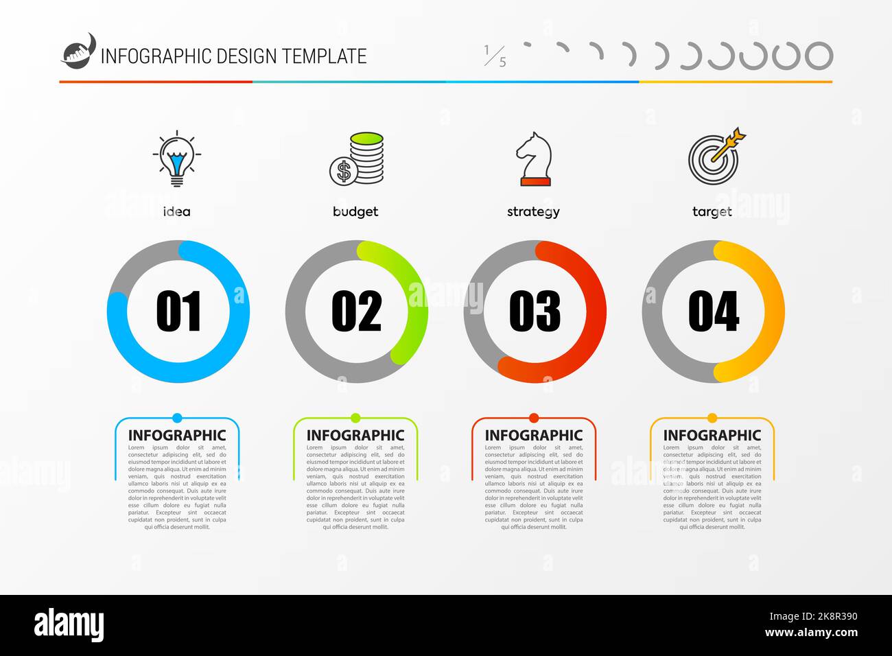 Inforgraphic design template. Timeline concept with percent. Can be ...