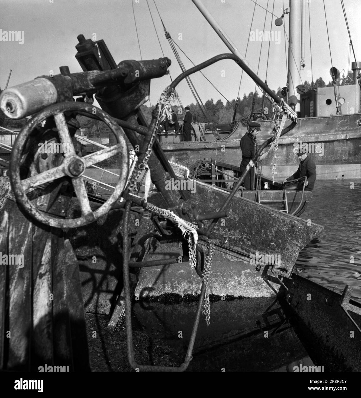 Drøbak; The Danube prison ship that was lowered during the war by the ...