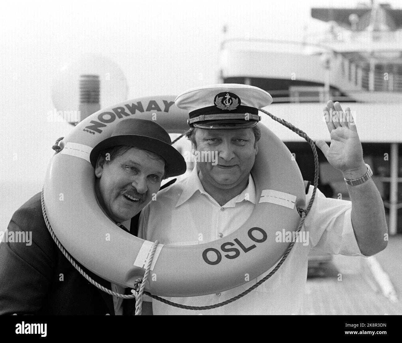 Here photographed with actor sten ake ake cederhok hi-res stock ...