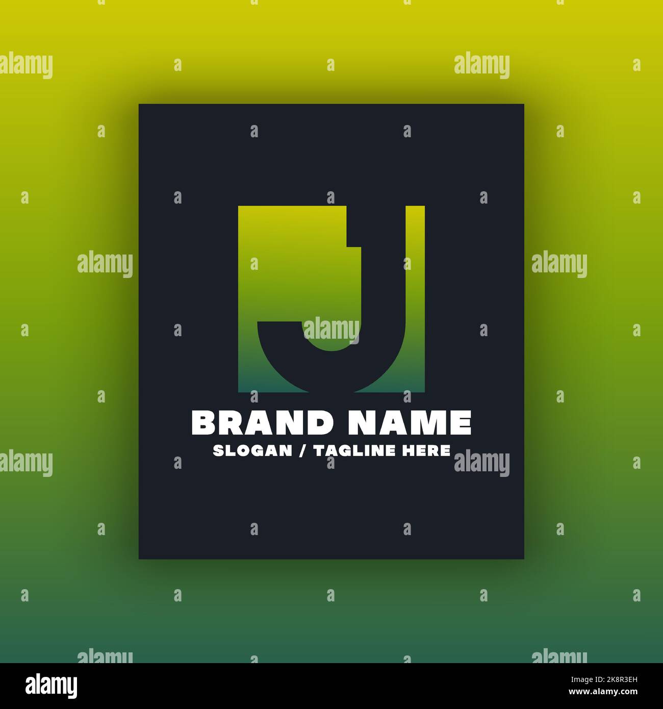 Letter J logo design template. Editable, resizable, vector illustration ...