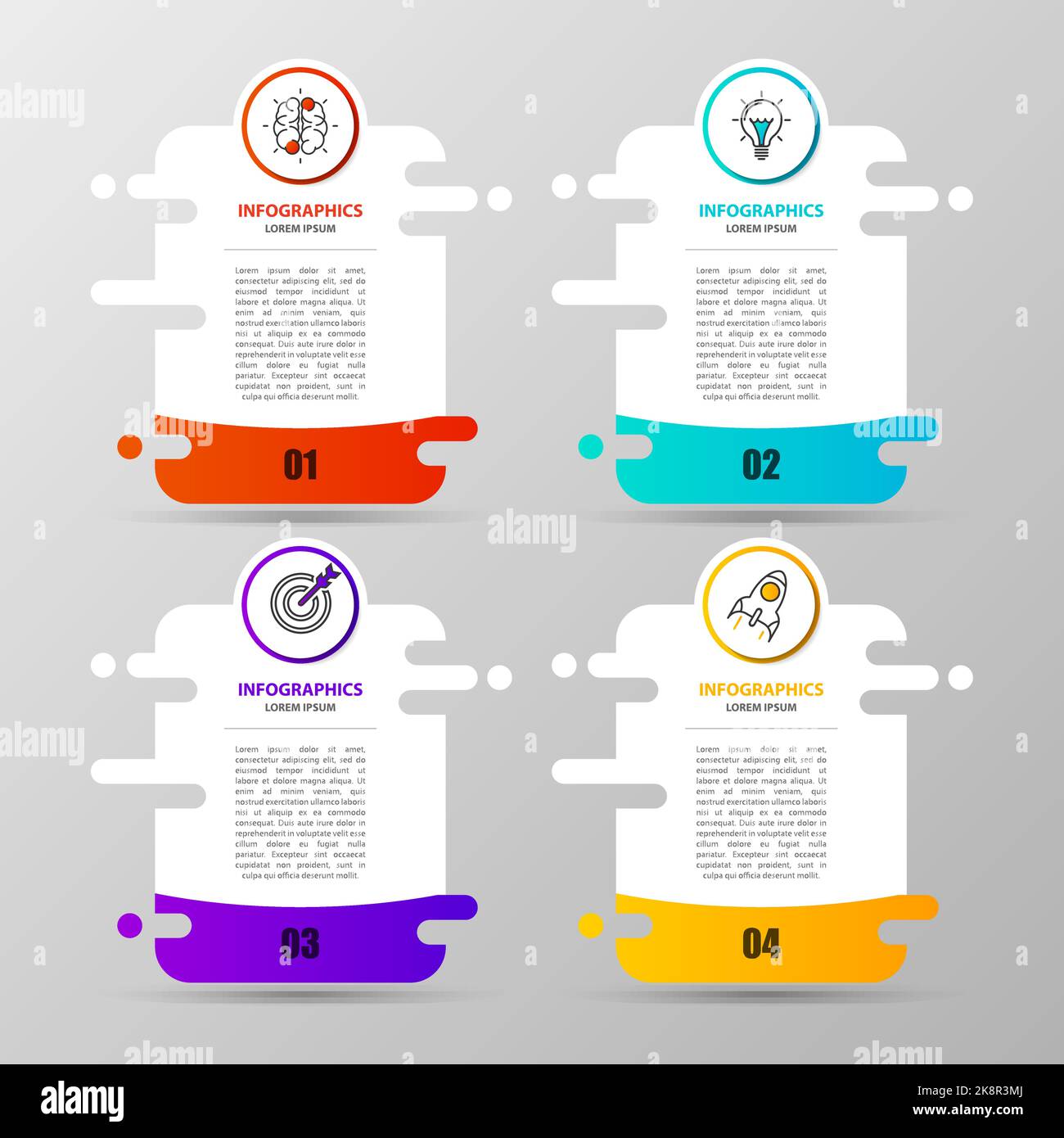 Infographic design template. Creative concept with 4 steps. Can be used ...