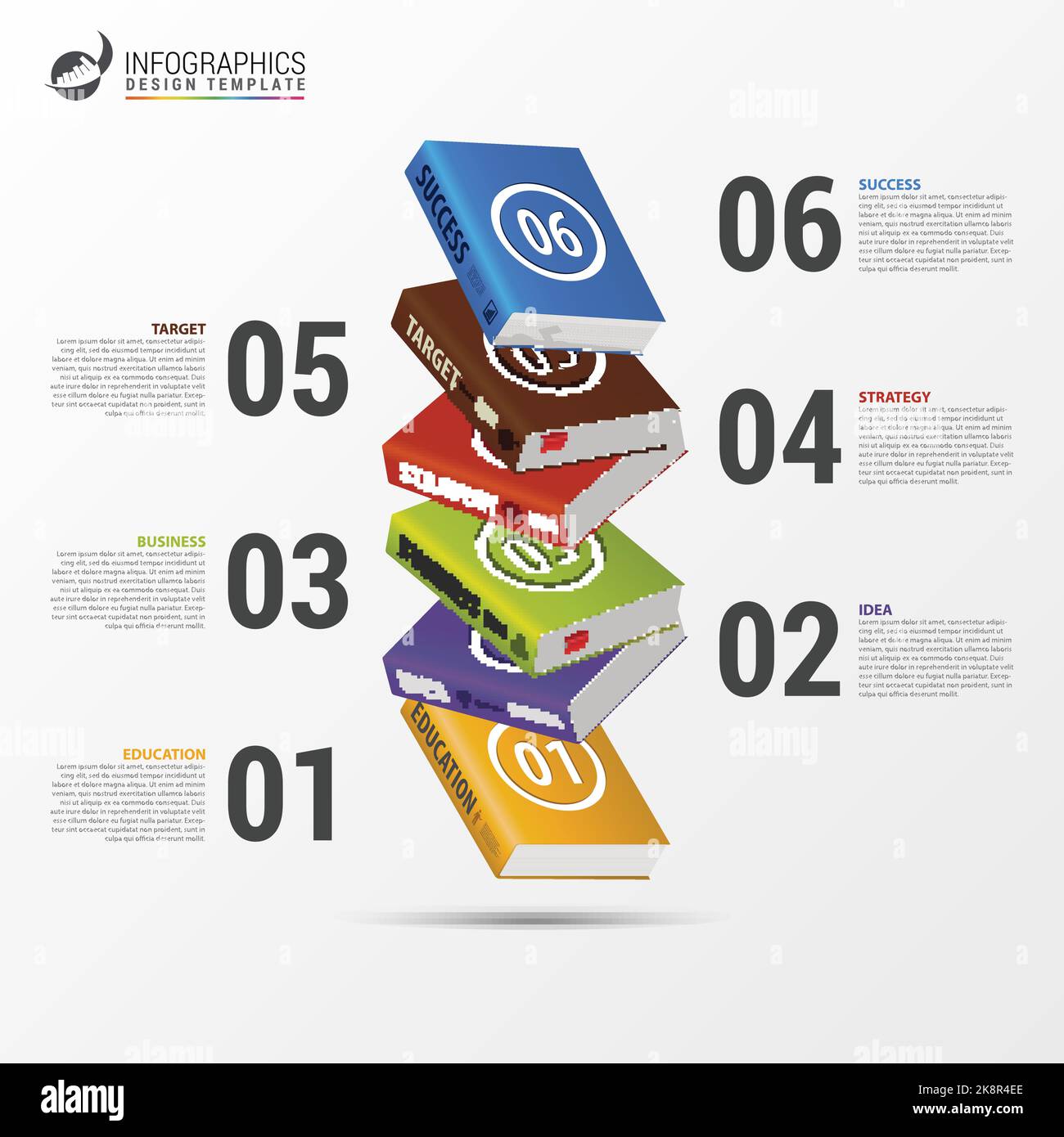 Book infographic template. Modern business concept. Vector illustration ...