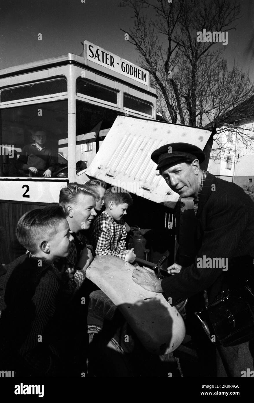 Oslo, 1961. Leif Juster had the lead role as bus driver Torvald in the ...