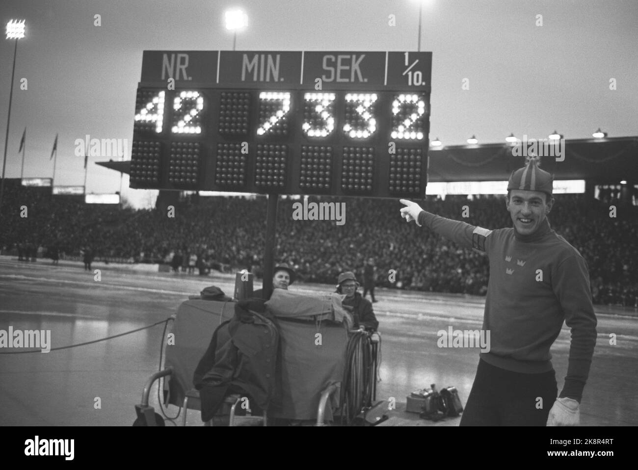 Oslo February 13, 1965. World Championships at Bislett Stadium in Oslo ...