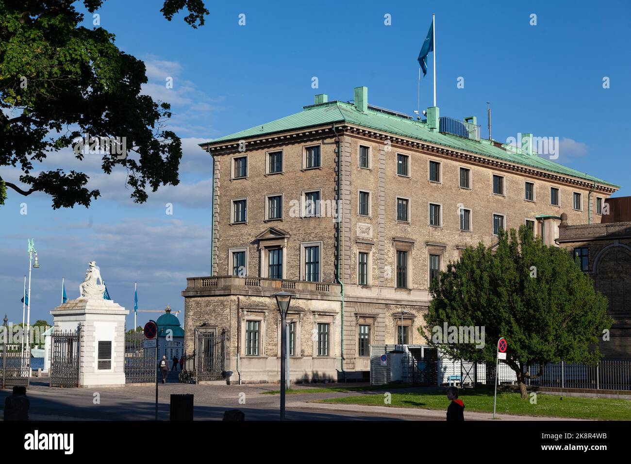 A beautiful historic building facade in Copenhagen, Denmark Stock Photo ...