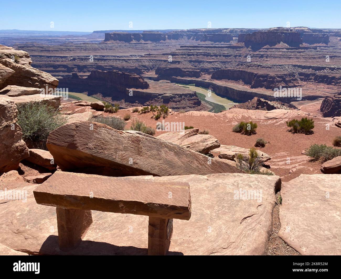 An aerial view of beautiful mountains in Canyonlands National Park ...