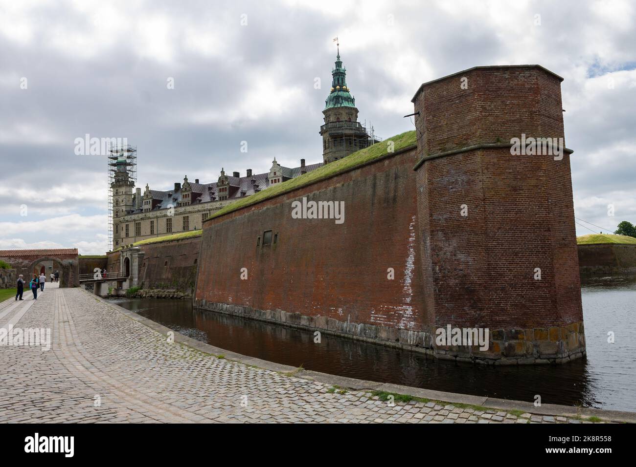 The historic Frederiksborg castle on the water in Copenhagen, Denmark ...