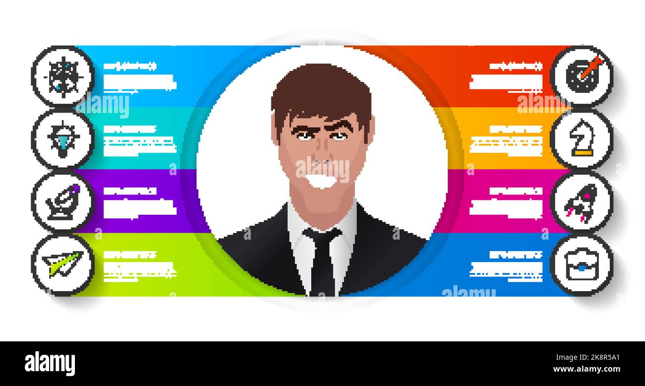 Infographic design template. Timeline concept with 8 steps. Can be used ...